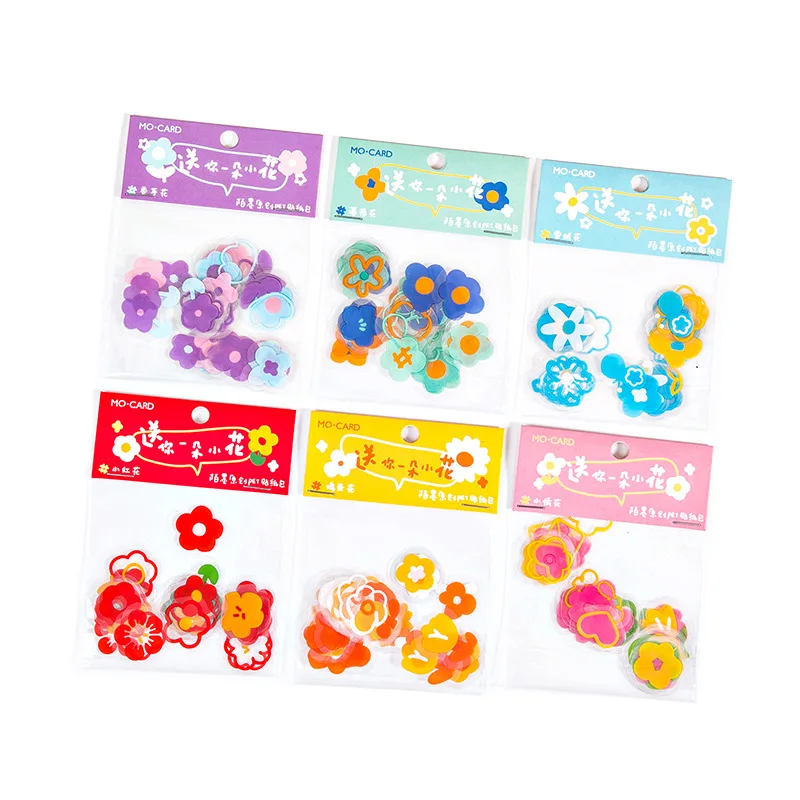 40 Pcs Send you a small flower series Decorative Stickers Scrapbooking ...