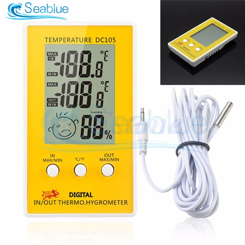 DC105-LCD-Digital-Indoor-Outdoor-Temperature-and-Humidity-Meter-Weather ...