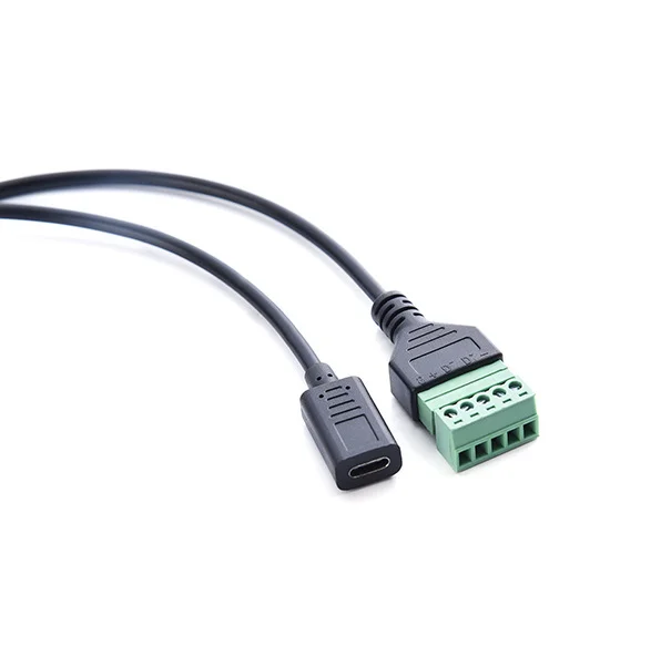 USB 2.0 Female B Micro usb mini usb Type-C Male to 5 Pin Female Bolt ...