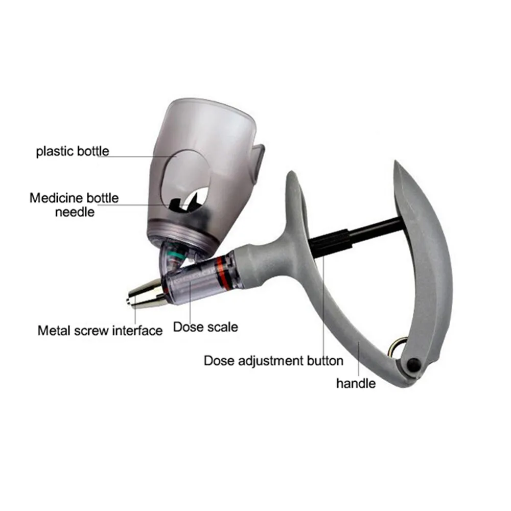 2ml /5ml Automatic Veterinary Continuous Syringe Animal Injection ...