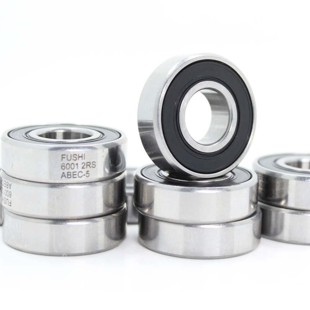 6001 2RS Bearing ABEC 5 (10PCS) 12x28x8 mm Sealed Deep Groove 6001 2RS ...