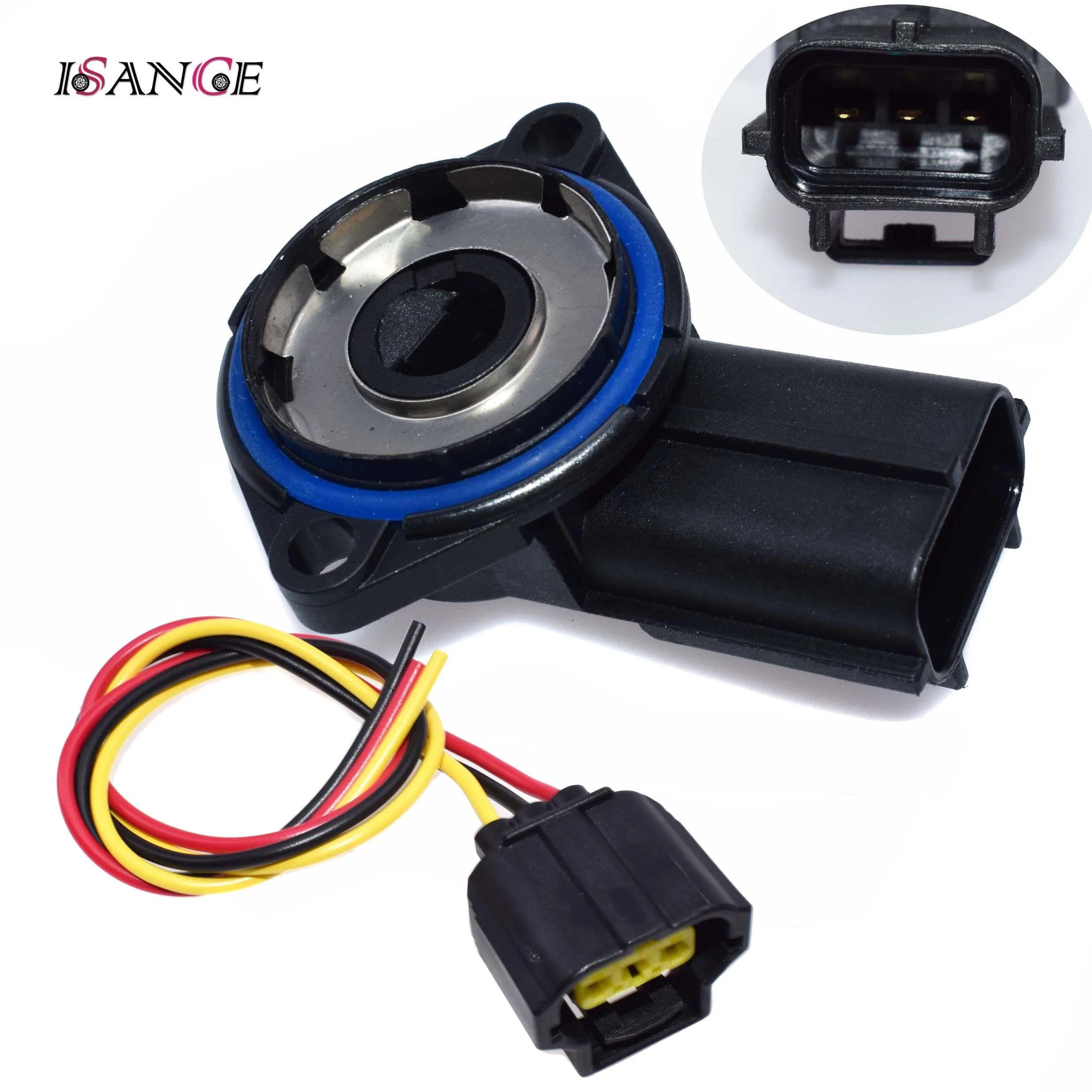 ISANCE Throttle Position Sensor TPS + Connector Harness Pigtail Plug ...