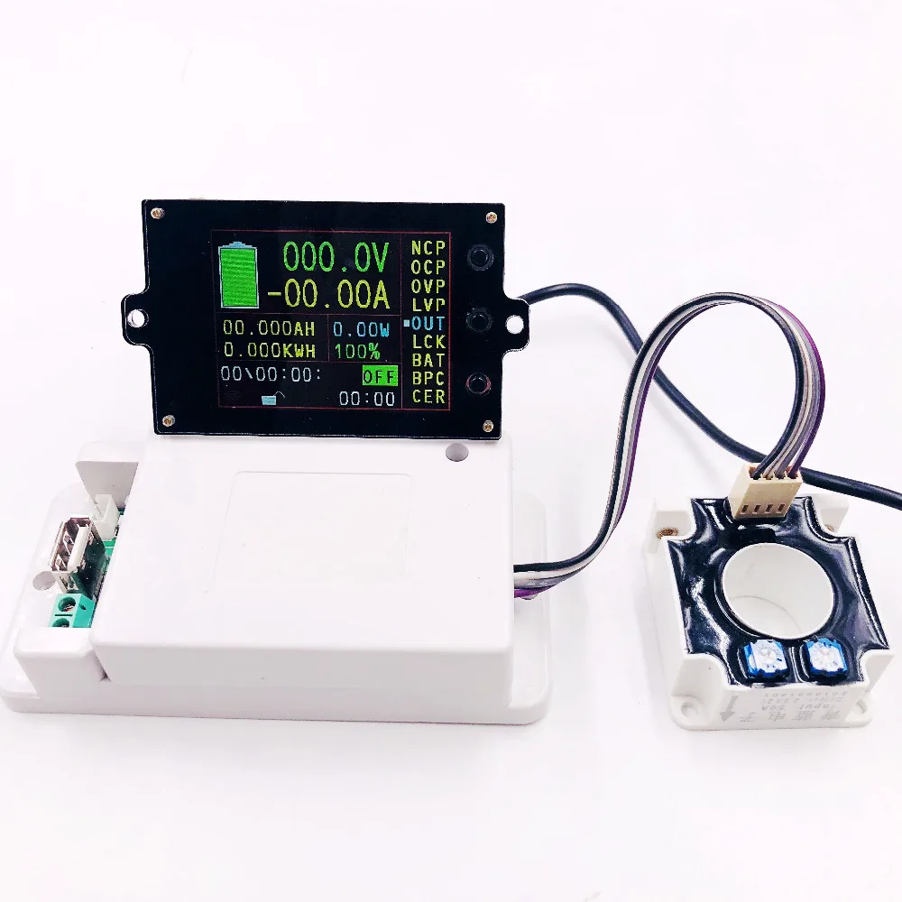 Dc 500v 100a 200a 500a Wireless Voltage Meter Ammeter Solar Battery ...