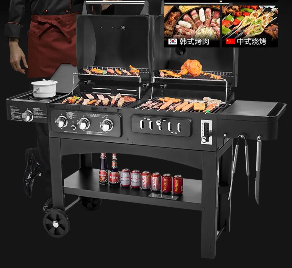 supper-quality-outdoor-gas-and-charcoal-BBQ-grill-double-BBQ-grill.jpg