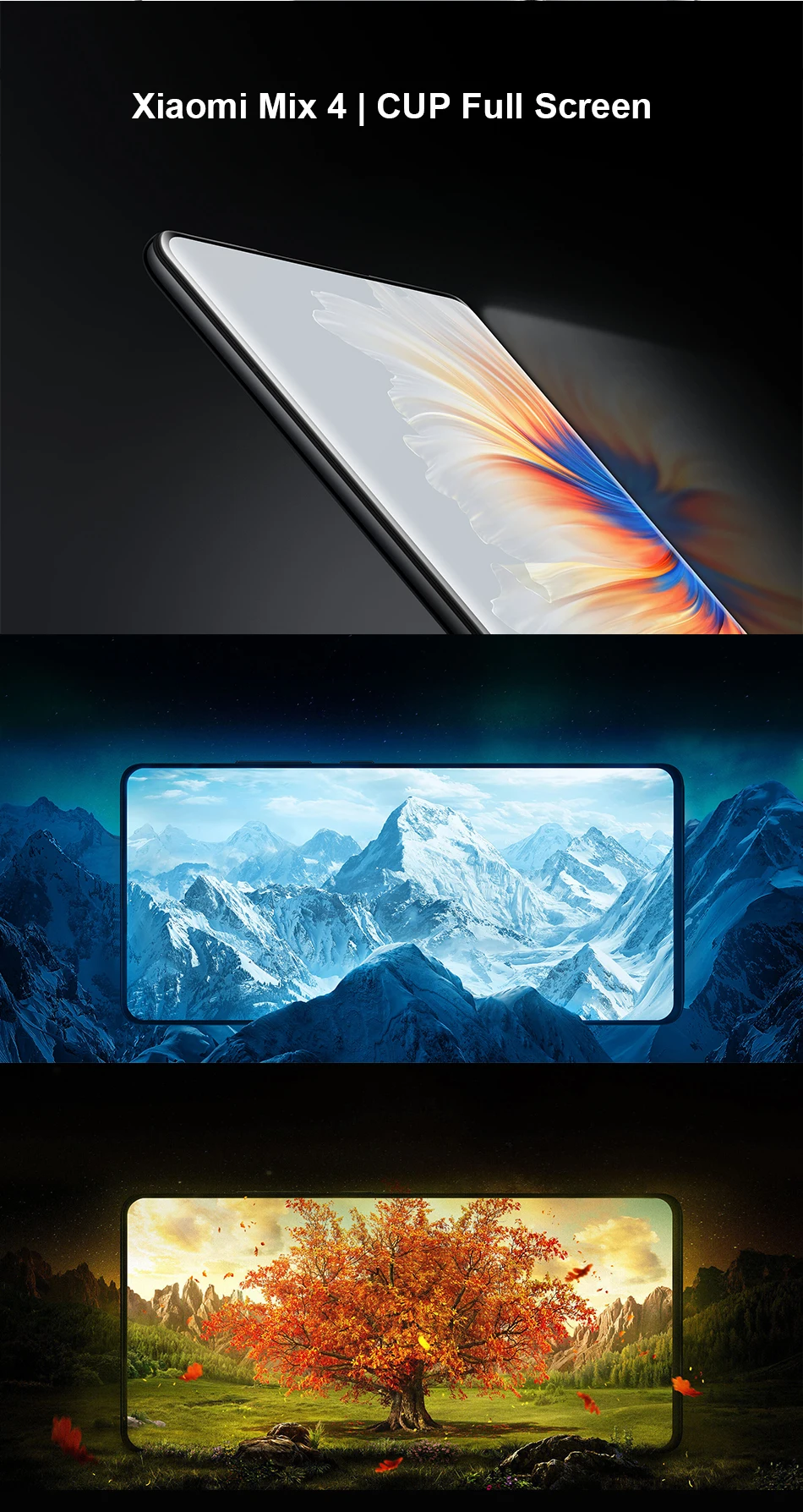 Original Xiaomi MIX 4 Mix 4 5G Snapdragon 888 Plus 120W Charge 120Hz Camera Under Panel ...