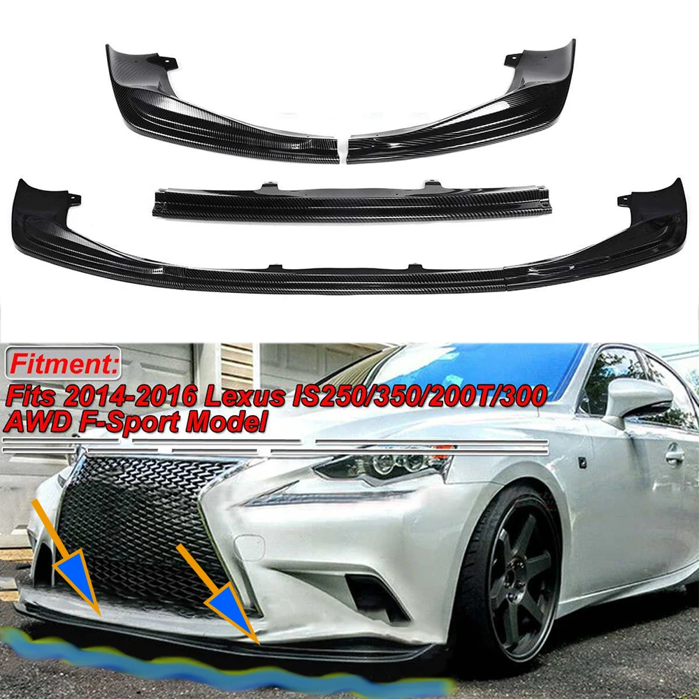 Car-Front-Bumper-Splitter-Lip-Chin-Spoiler-Body-Kit-Diffuser-Protector ...