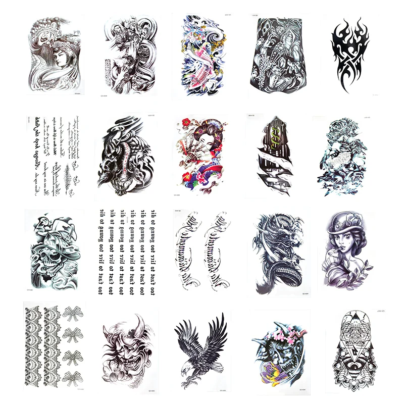 Tattoo Designs Stickers Designer Body Art Tattoo Men Temporary Tattoo ...