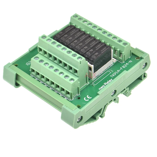 8 Csatorna Relé Modul C45 Din Rail Mount Apan3105 Apan3112 Apan3124 1Nc ...