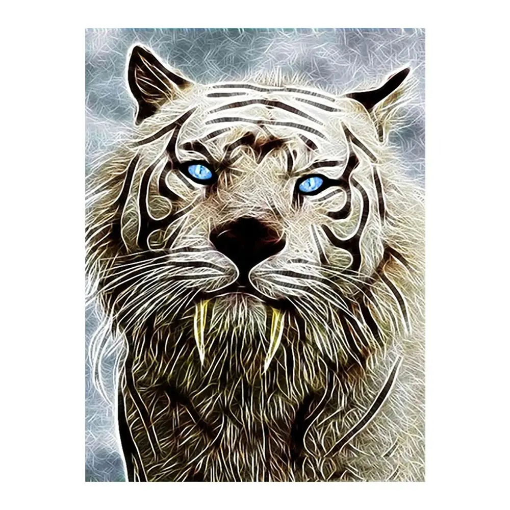 White Saber Toothed Tiger