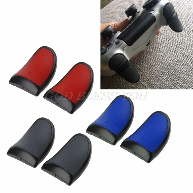 1 Pair New Anti Slip L2 R2 Trigger Extended Buttons Kit For PS4 ...