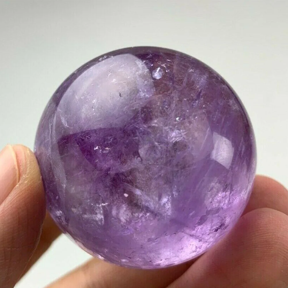 Quartz Crystal Amethyst Sphere | Amethyst Natural Stone Sphere ...