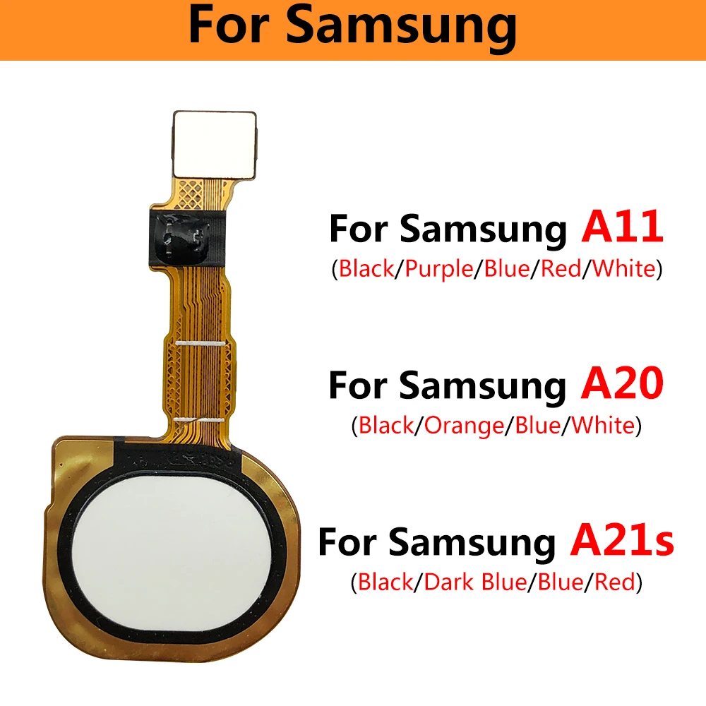 5Pcs，Home Button For Samsung Galaxy A11 A115 A20 A205F A21S A217 touch ...