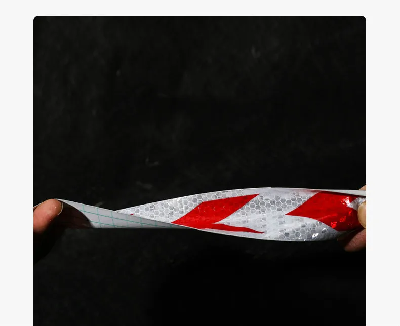 Reflective Arrow Sticker Rim Luminous Warning Tape Bike Reflector ...