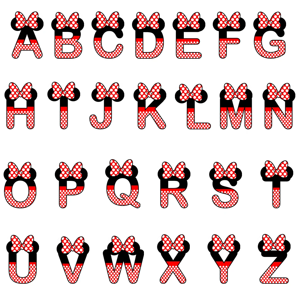 Minnie Mouse Letter Clipart