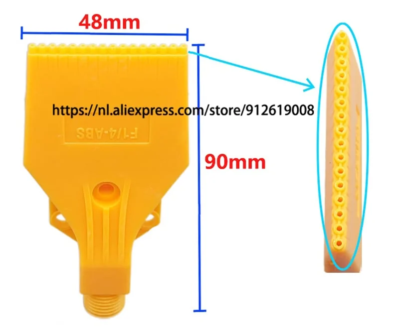 PULVERISATEUR,16 hole round--Buse de soufflage en plastique ABS 727 1-4 ...