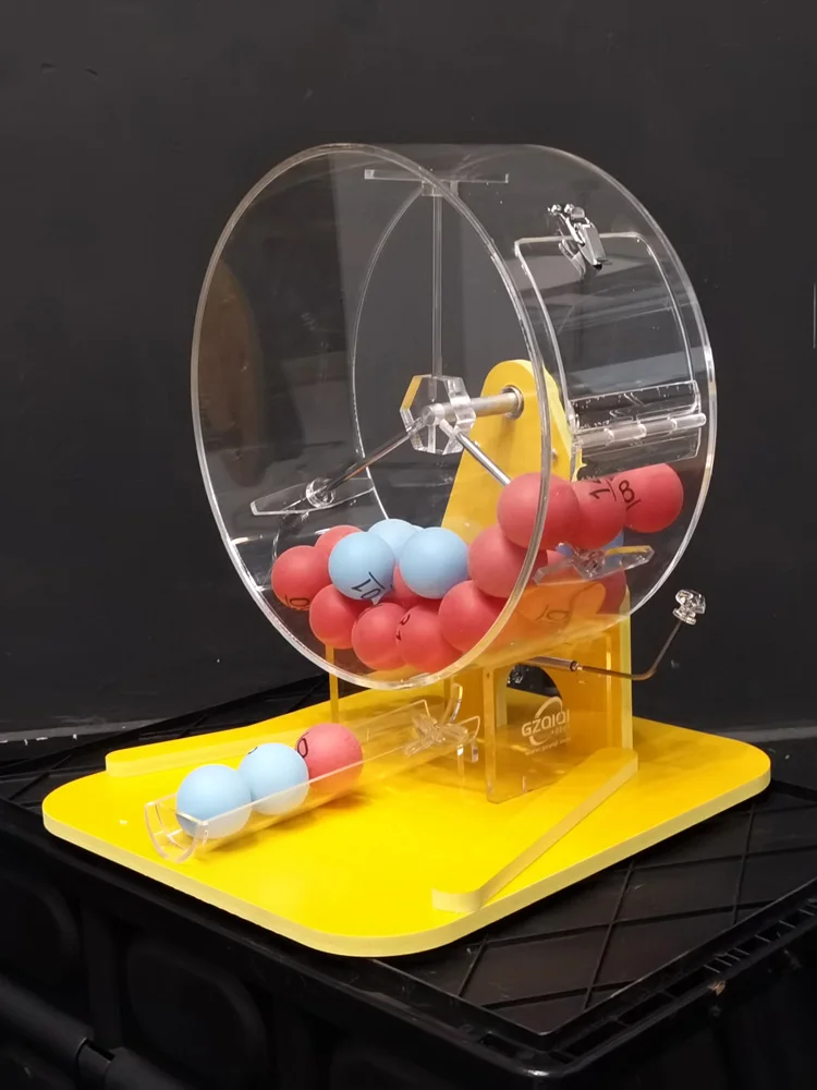 Manual two-color ball lotto lottery machine