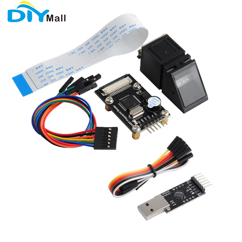 Waveshare Uart Fingerprint Reader Module Features Stm32f205 Onboard Fingerprint Recording ...