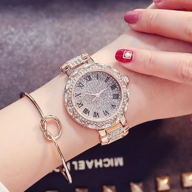 Gedi Watch Ladies Diamond Luxury Women Watches Stainless Steel Band ...