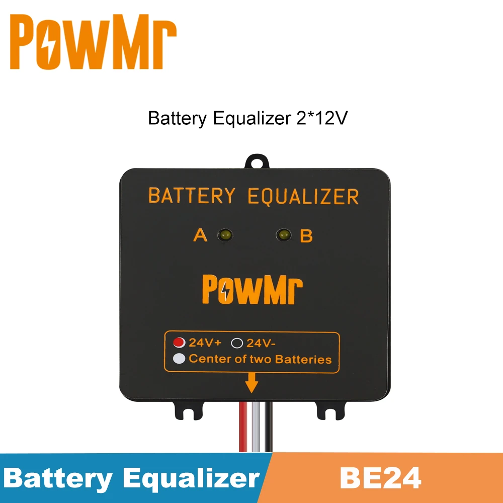 Powmr Battery Balancer For 2 X 12v Lead Acid Battery Bank System N*12v ...