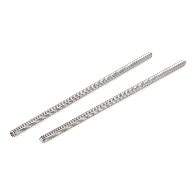 M6 x 180mm 304 Stainless Steel Fully Threaded Rod Bar Studs Fasteners ...