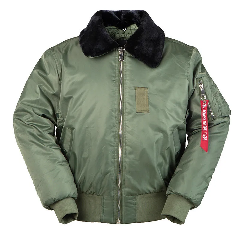 Autumn Winter American B15 Thickened Plush Pilot Jacket Air Force ...