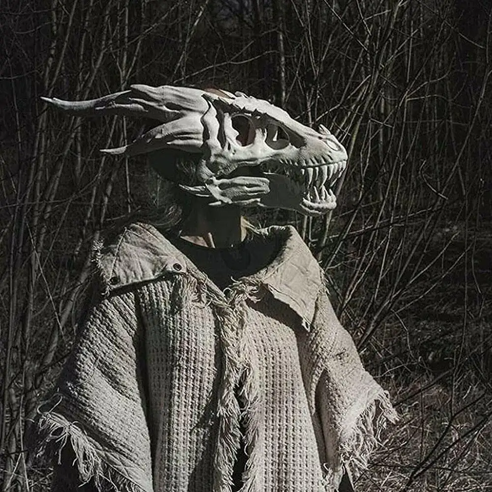 New Dragon Mask Movable Jaw Dino Mask Moving Jaw Dinosaur Decor Mask ...