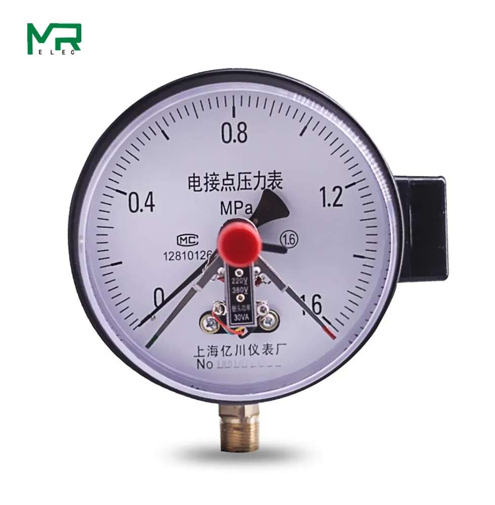 Yxc150 Magnetic-Assisted Electric Contact Pressure Gauge Electrical Contact Pressure Gauge 0-1.6Mpa