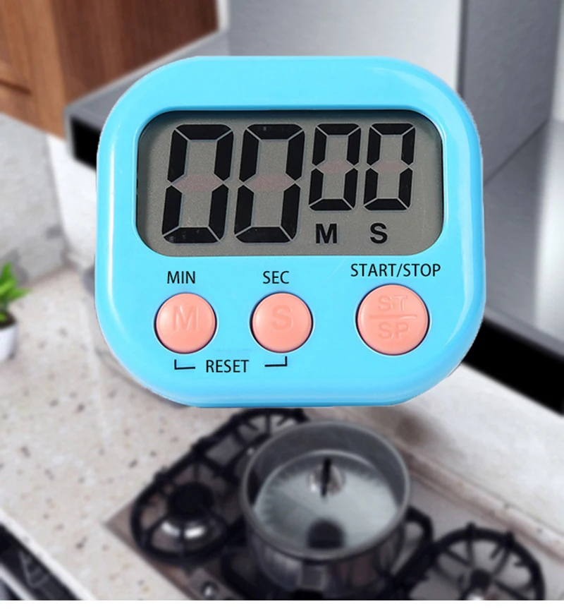 LCD Screen Kitchen Timer Baking Timer Alarm Clock for Cooking Baking ...