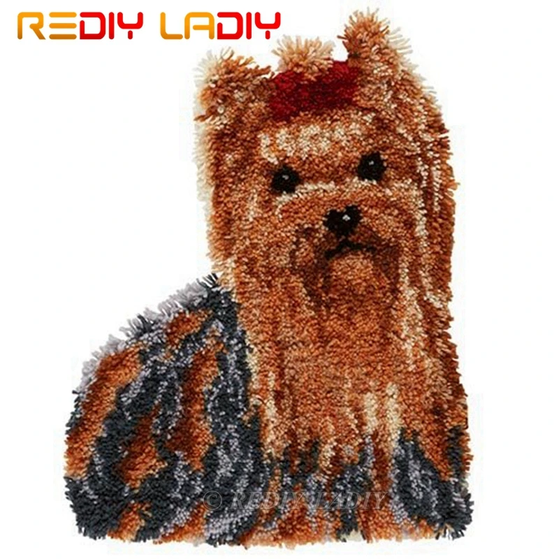 Latch Hook Kits Make Your Own Rug Animals Dog Tapestry Crochet Cushion ...