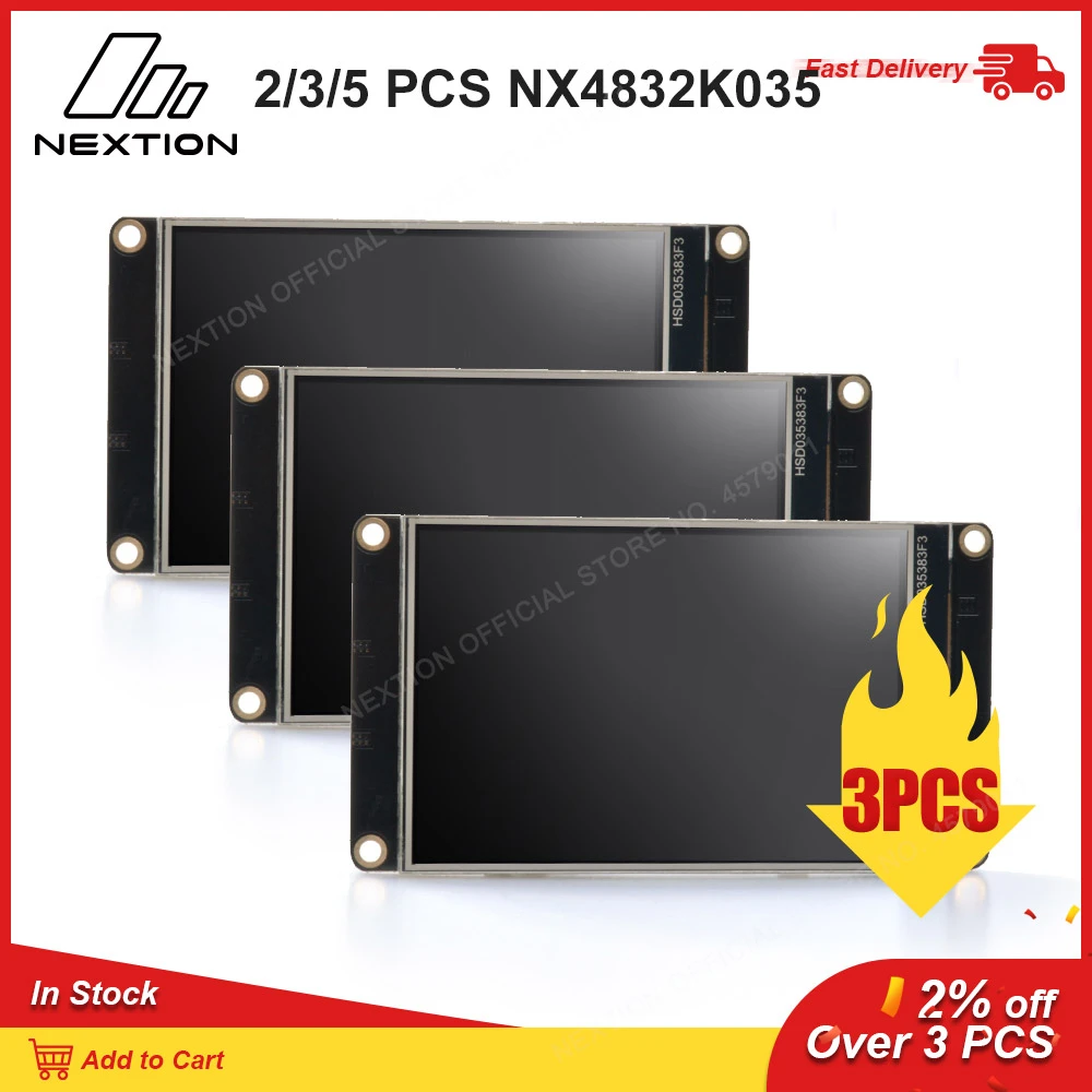 Nextion Enhanced Nx4832k035 - 3.5'' Hmi Intelligent Resistive Touch ...