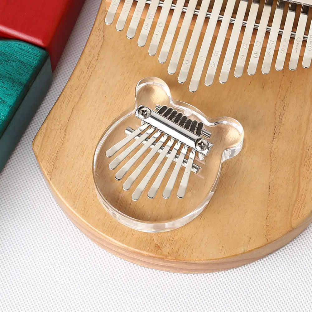 Kalimba transparente de cristal com 8 teclas, instrumento musical ...