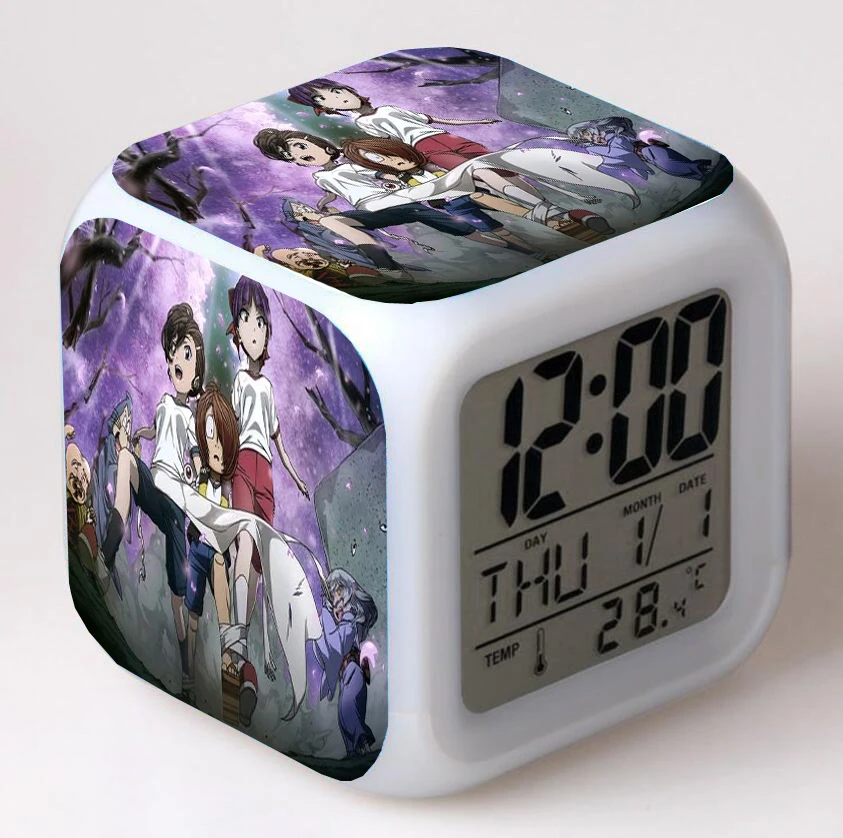 Japanese Anime My Neighbor Totoro Design LED Colorful Light Alarm Clock ...