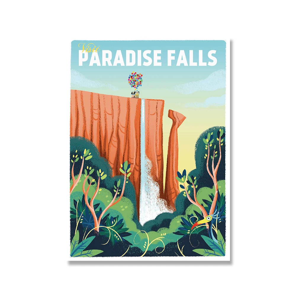 Up Paradise Falls Poster