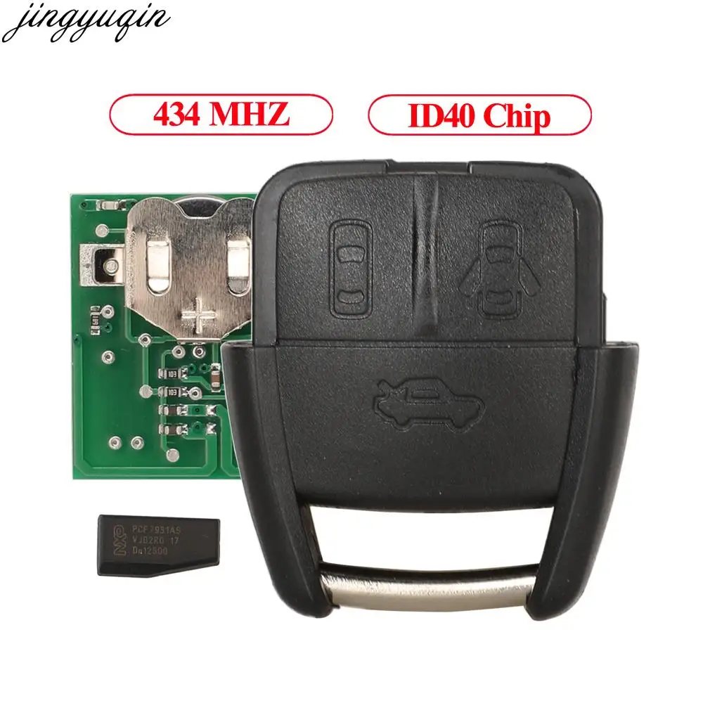 Jingyuqin-Remote-Car-Key-Alarm-434MHZ-ID40-For-Chevrolet-Opel-Astra ...
