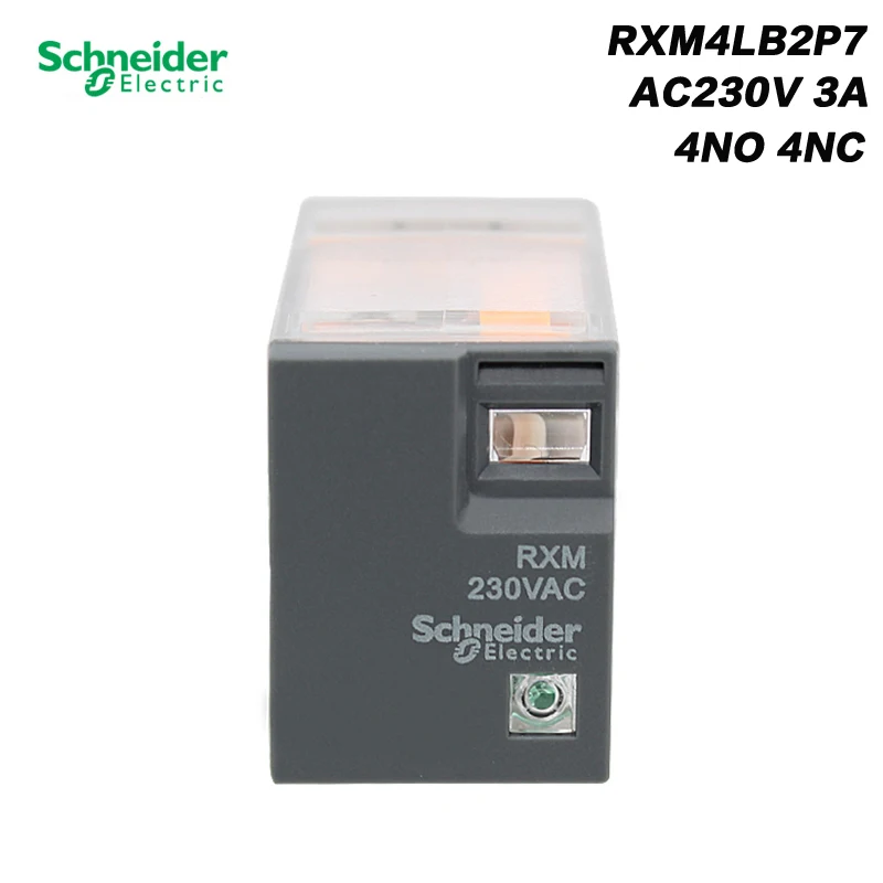 Schneider Electric 230VAC 3A Coil Mini Small Relay LED 14 Needles Pin ...
