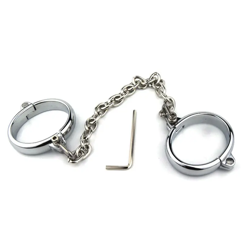 Boutique x - érotique,Menottes de poignet en métal et acier,manchettes ...