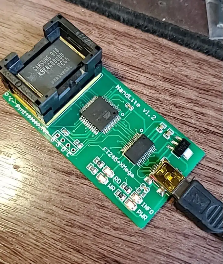 NAND programador de memoria FLASH NANDLite, enrutador para TV LCD ...