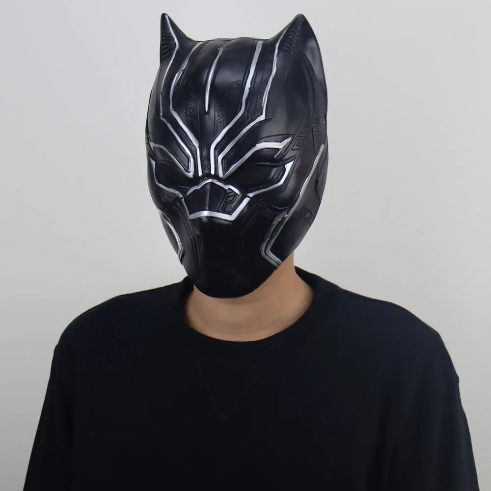Black Superhero Wakanda T Challa Costume Mask - AllCosplay.com