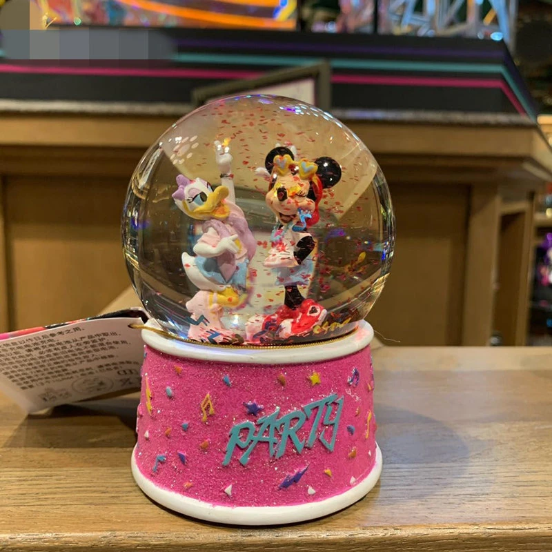 Disney Mickey Mouse with Minnie Snow Globe Music In The Good Old ...