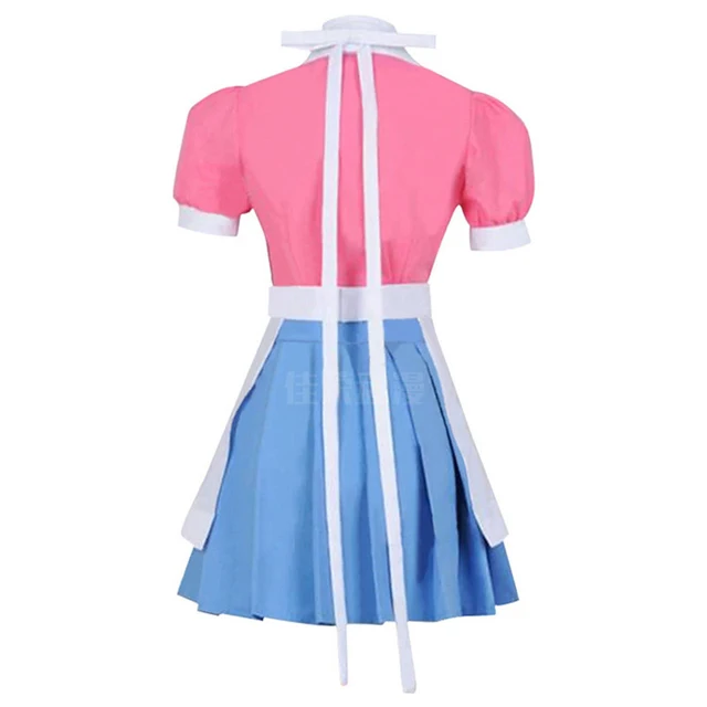 Anime Dangan Ronpa Mikan Tsumiki Cosplay Costume And Wig - AllCosplay.com
