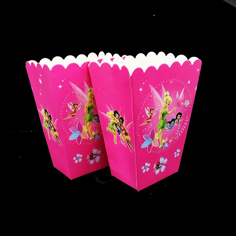 6pcs/lot TinkerBell popcorn boxes TinkerBell theme birthday party ...