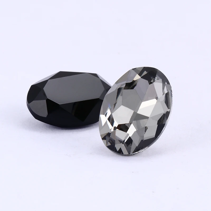 Black Diamond Shape Rhinestone | Crystal Black Diamond Color | Black ...