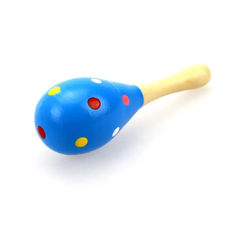 1pc Wooden Rattles Musical Instrument Baby Rattle Multicolor Sand ...