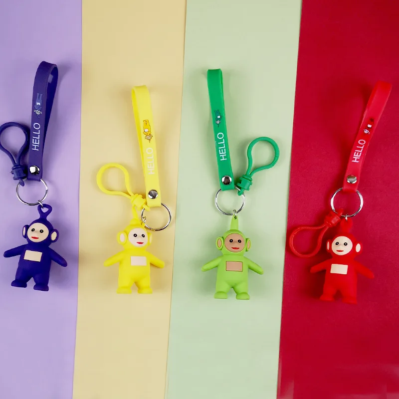 Original-Cartoon-Girls-Or-Women-Keychains-Teletubbies-Key-Chain-For ...
