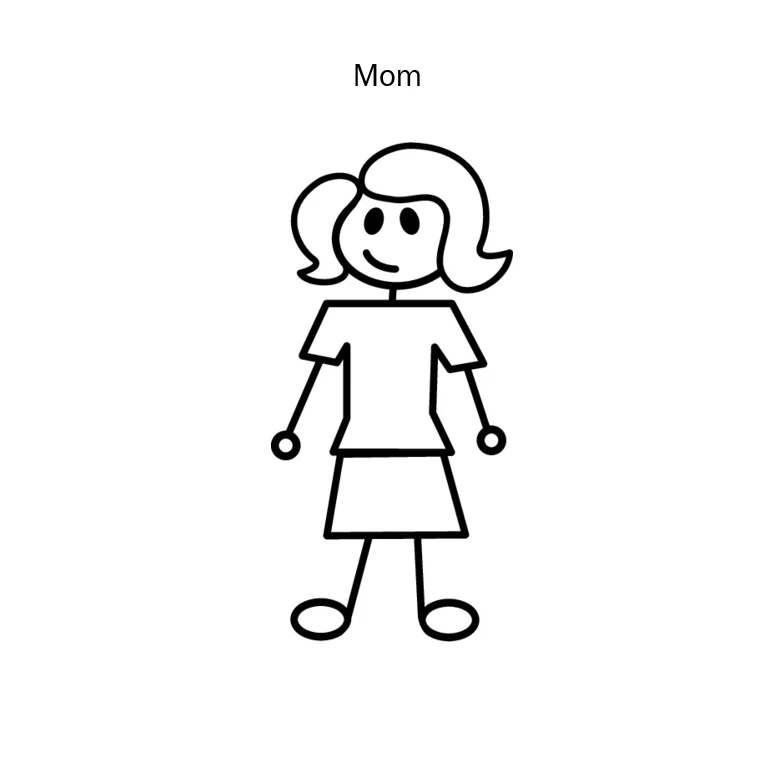 Mom Stick Figure