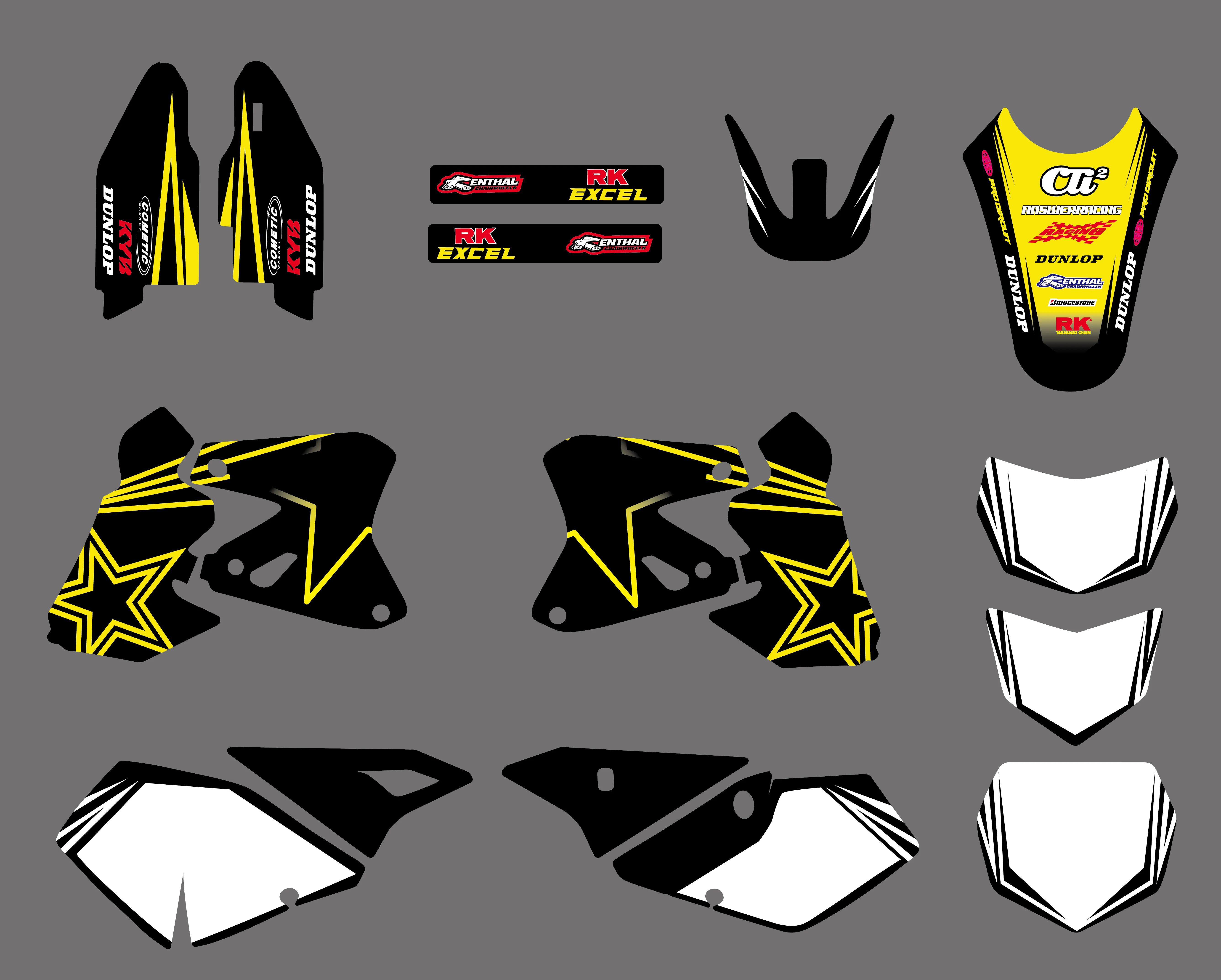 drz 400 graphics kit drz decals Suzuki drz400 stickers graphics kit drz ...