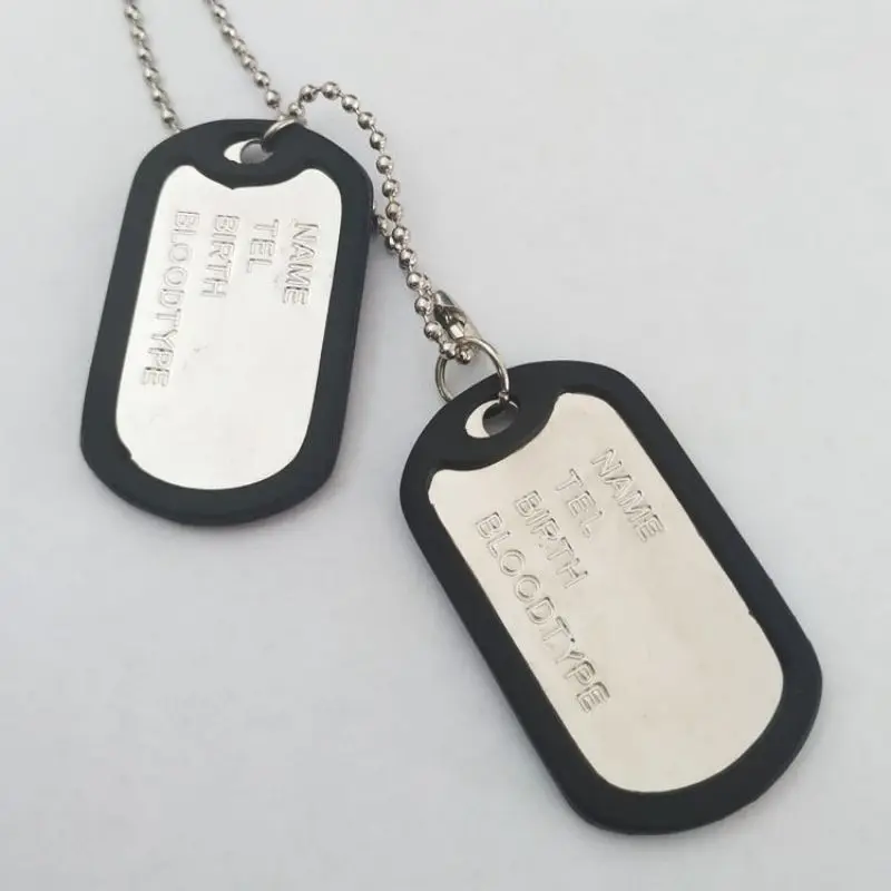 Military-Dog-Tag-Personalised-Stainless-Steel-Nickel-Plated-Army-Style ...