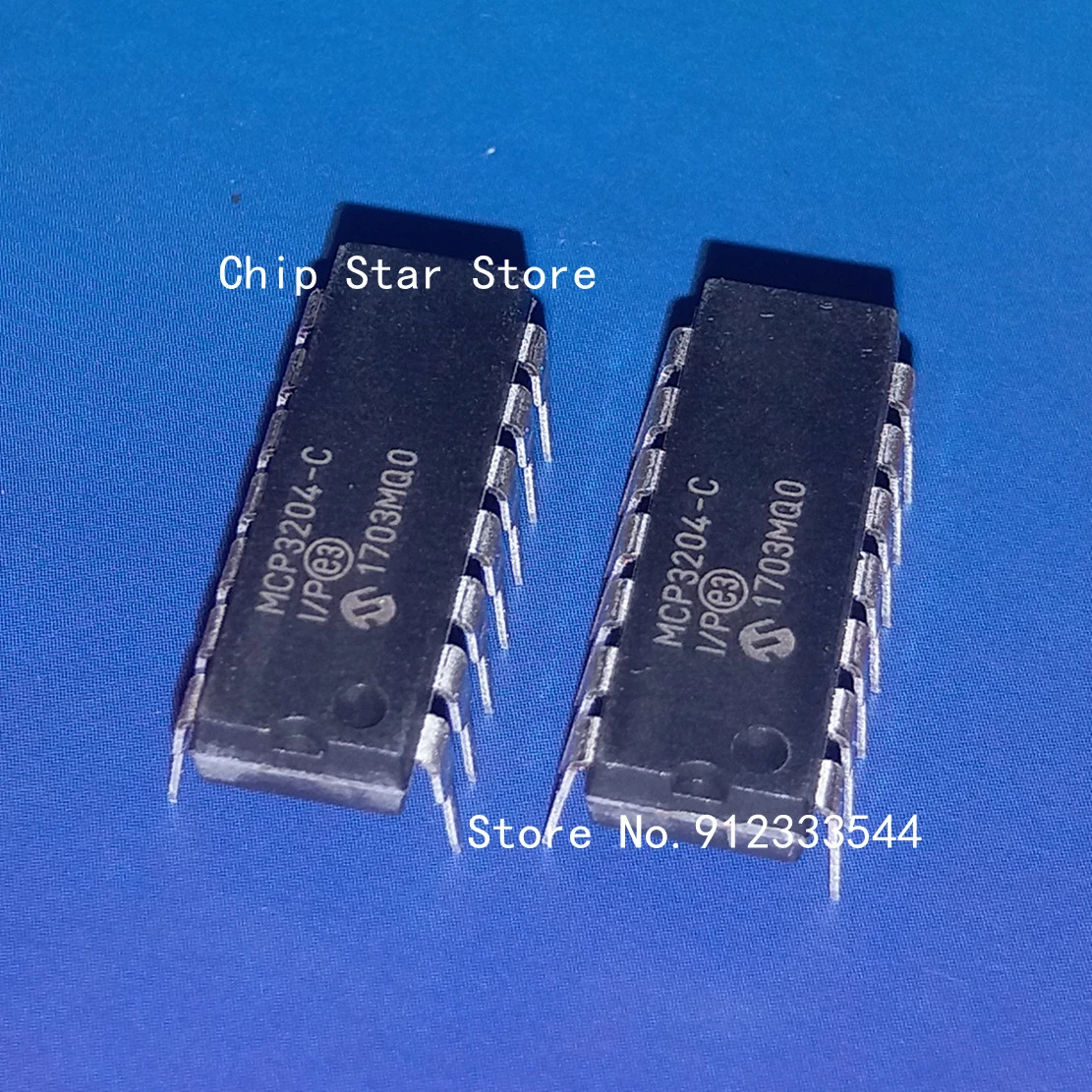20PCS/Lot MCP3204 CI/P MCP3204 DIP14 Analog to Digital Converters ADC 100%New And Original ...