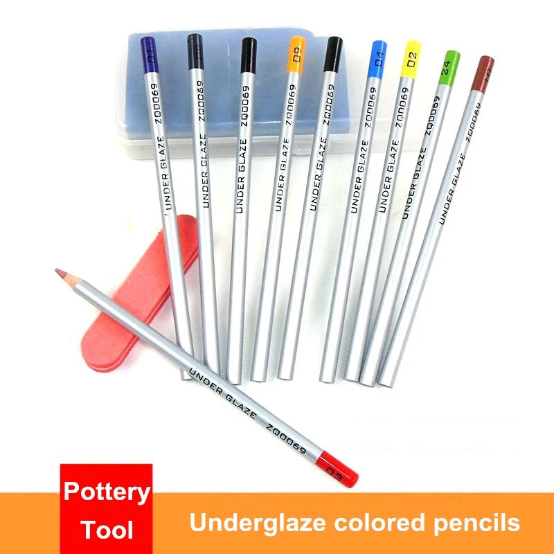 Ceramic Art Underglaze Colored Pencils Diy Handmade Ceramic Hand ...
