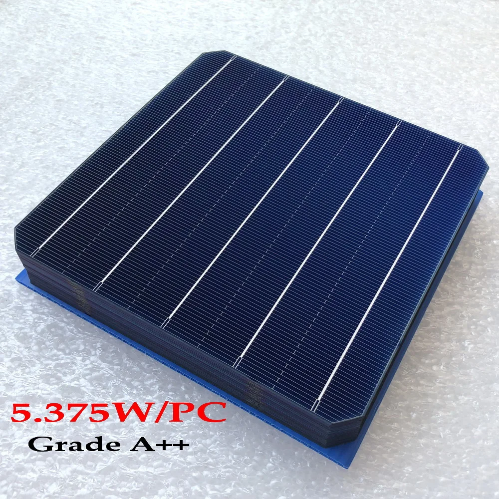 50PCS-5BB-high-efficient-5-375w-156-156MM-Photovoltaic-monocrystalline ...